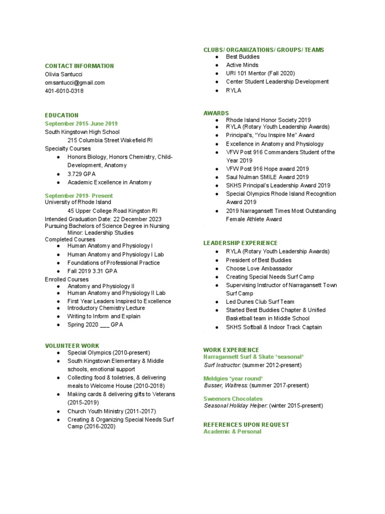 Uri Resume | Download Free PDF | Behavior Modification | Learning