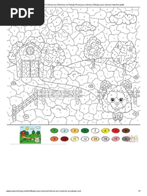Dibujos Para Colorear Ocultos Por Números Para Imprimir