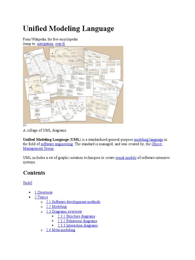 Unified Modeling Language | PDF | Unified Modeling Language | Software Design