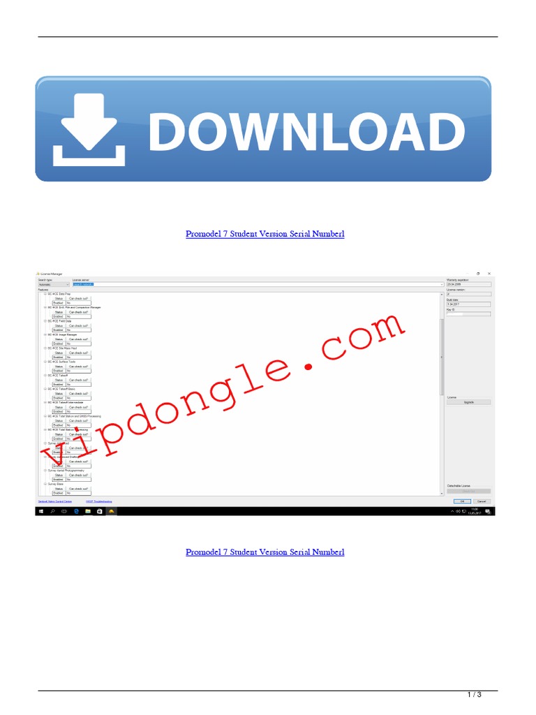 Promodel 7 Student Version Serial Numberl PDF | PDF | Microsoft Windows ...