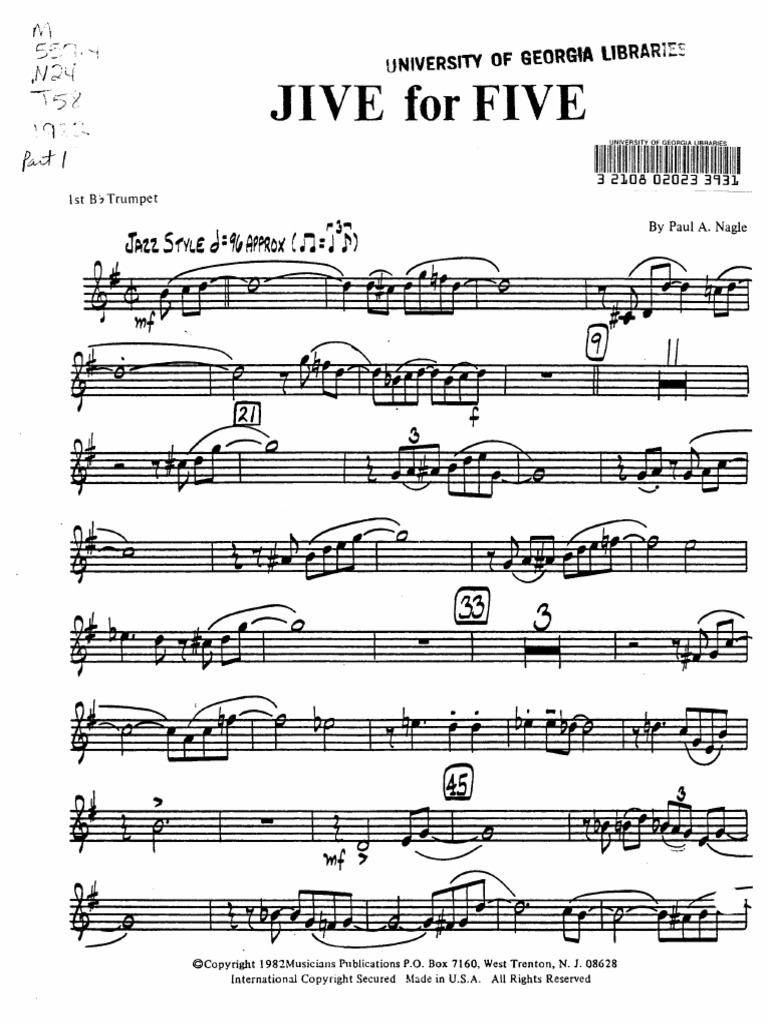 Jive For Five PDF | PDF