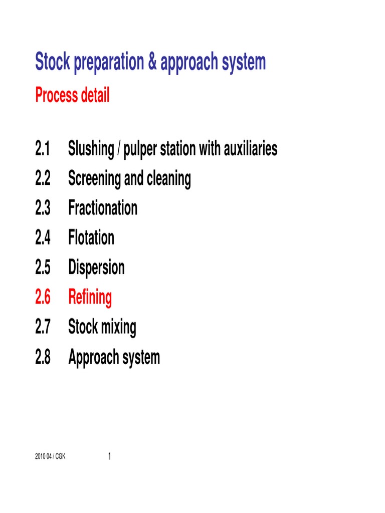 Paper Refining Process Overview | PDF | Paper | Materials