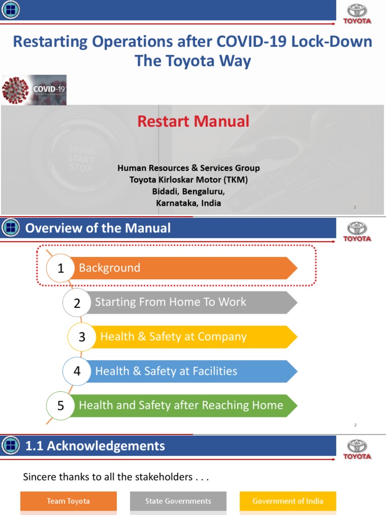 Toyota Restart Manual PDF | PDF | Public Toilet | Hygiene