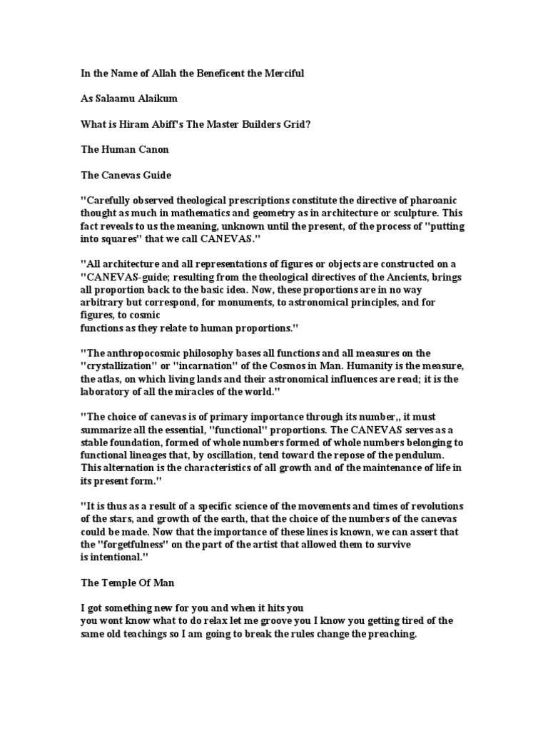 The Master Builder's Grid | PDF