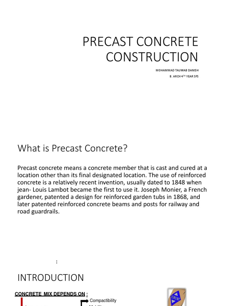Precast Concrete PDF | PDF | Precast Concrete | Concrete