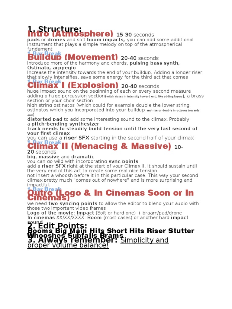Trailer Cheat Sheet | PDF