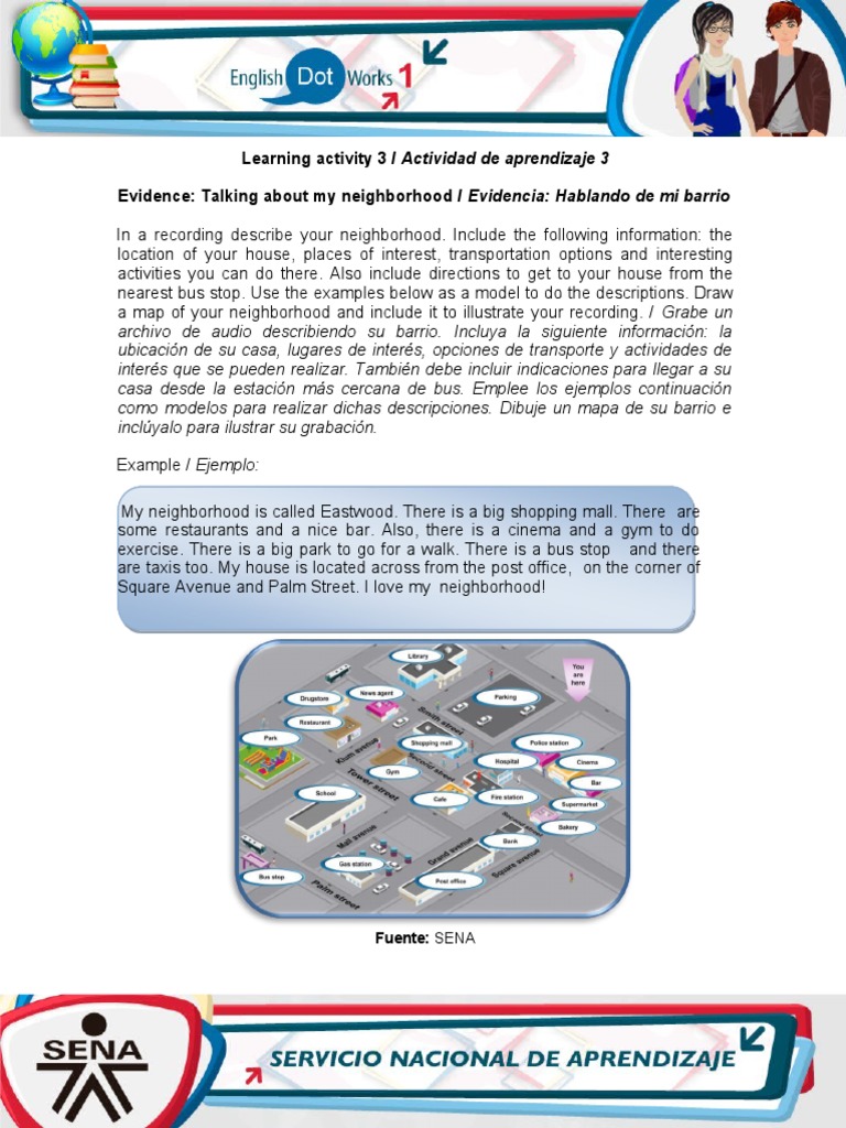 Evidence Talking About My Neighborhood | PDF | Estudios de idiomas ...