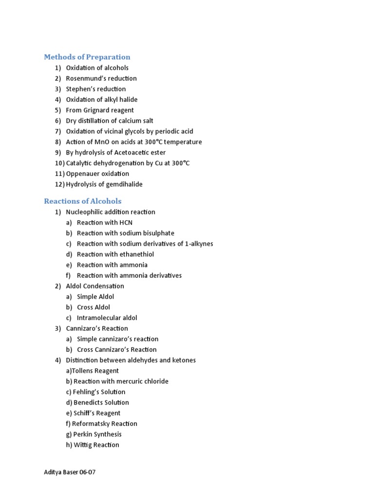 Methods of Preparation | PDF | Science & Mathematics | Technology ...