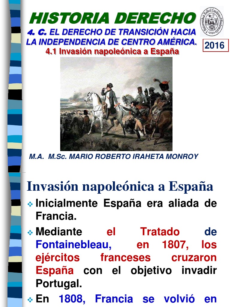 4C. Invasión Napoleónica A España | PDF | Guerra peninsular | Napoleón