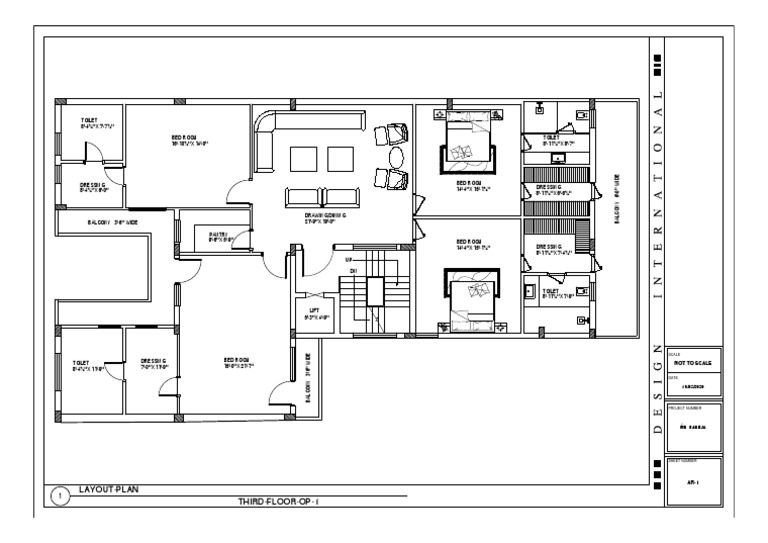 Third-Floor-Op-1 Layout-Plan: Not To Scale | PDF | Home