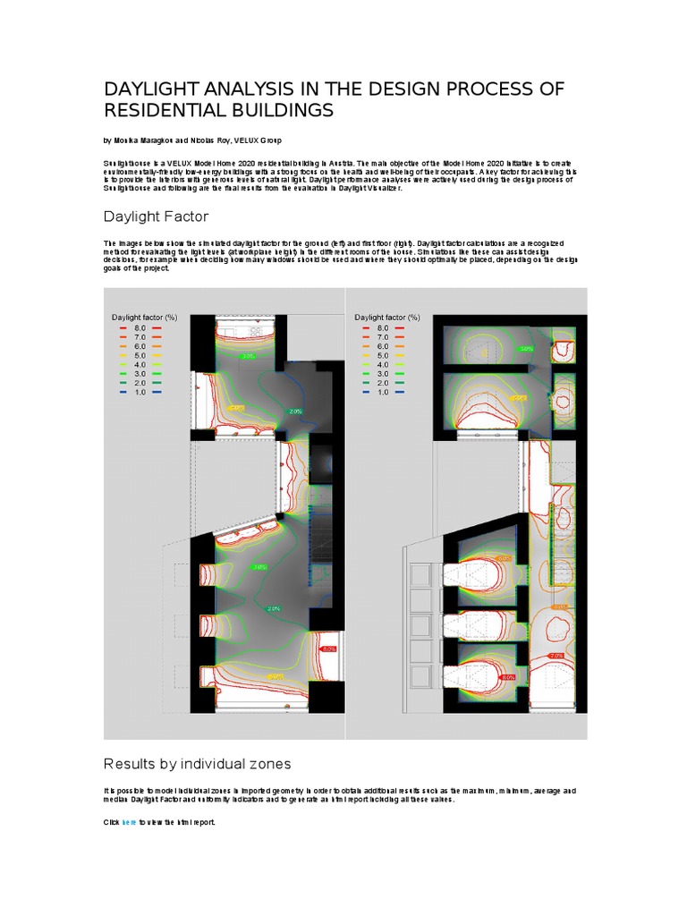 Daylight Analysis in The Design Process of Residential Buildings | PDF ...