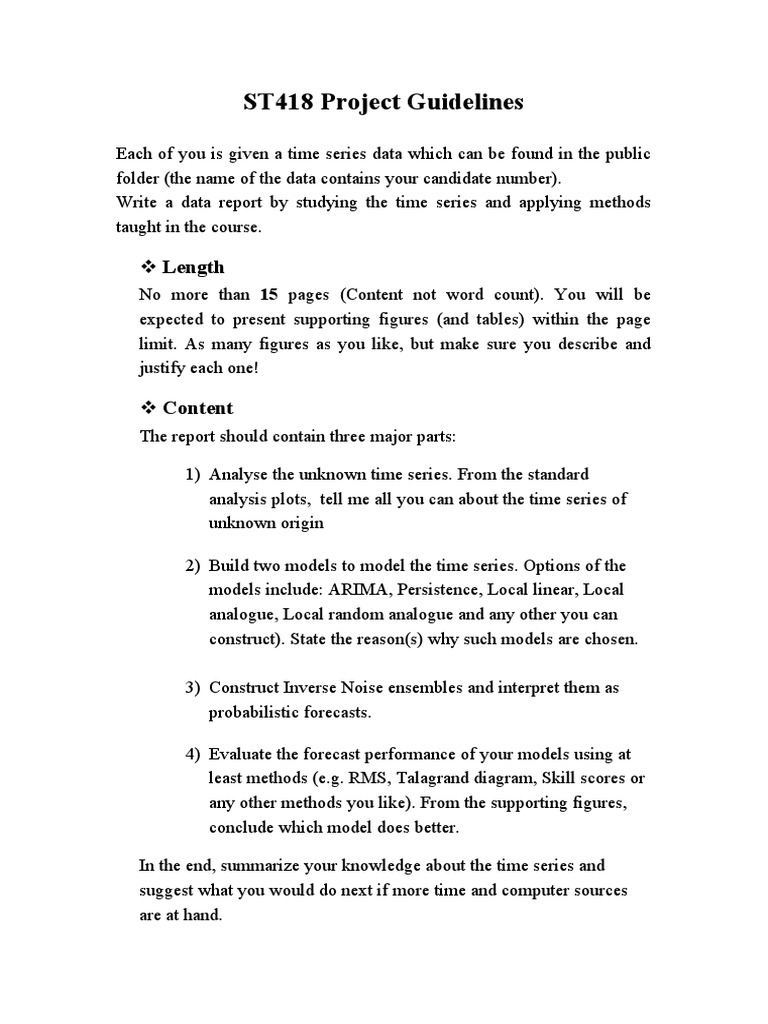 Project Guidelines 2020 | PDF