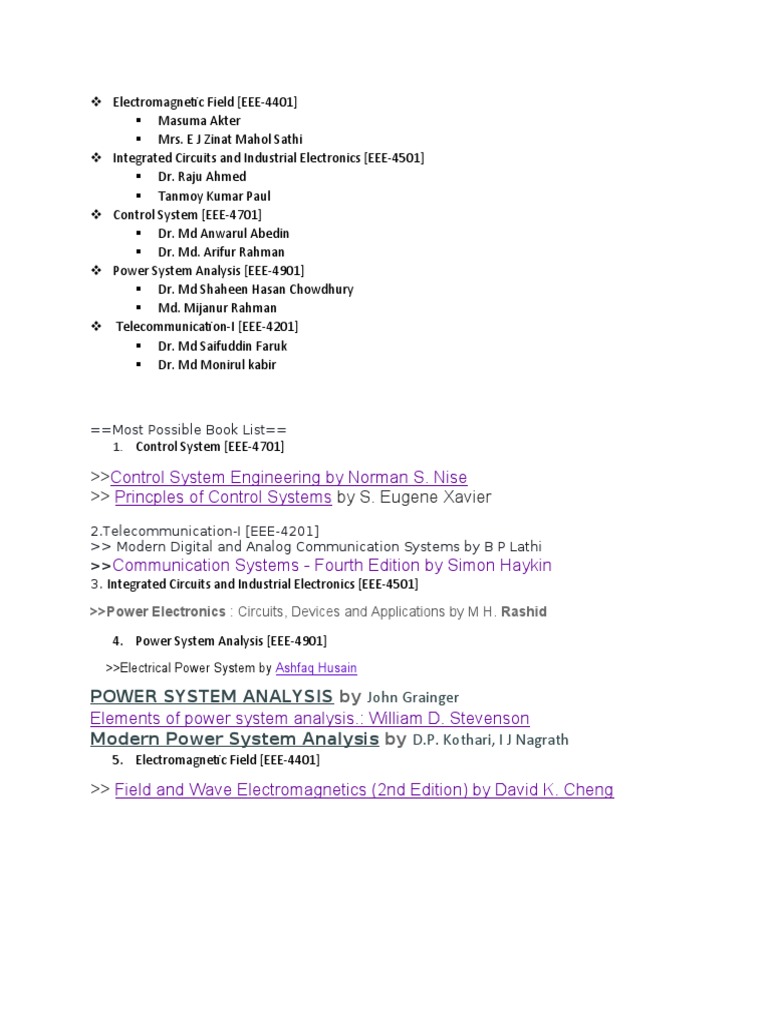 By S. Eugene Xavier: Control System Engineering by Norman S. Nise ...