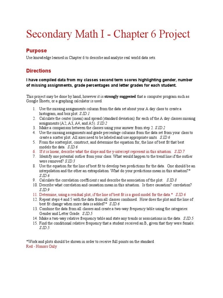 Chapter 6 Project Example | Download Free PDF | Correlation And ...