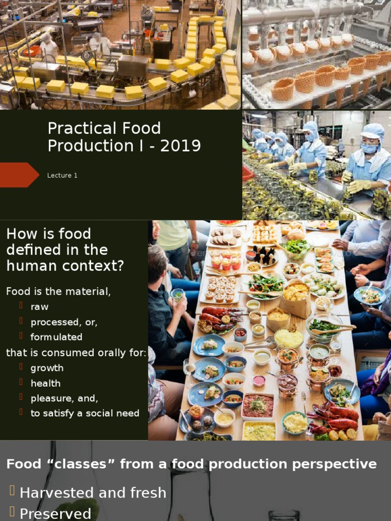 Intro To Food Processing Lecture 1 Version 1 | PDF | Food Processing ...
