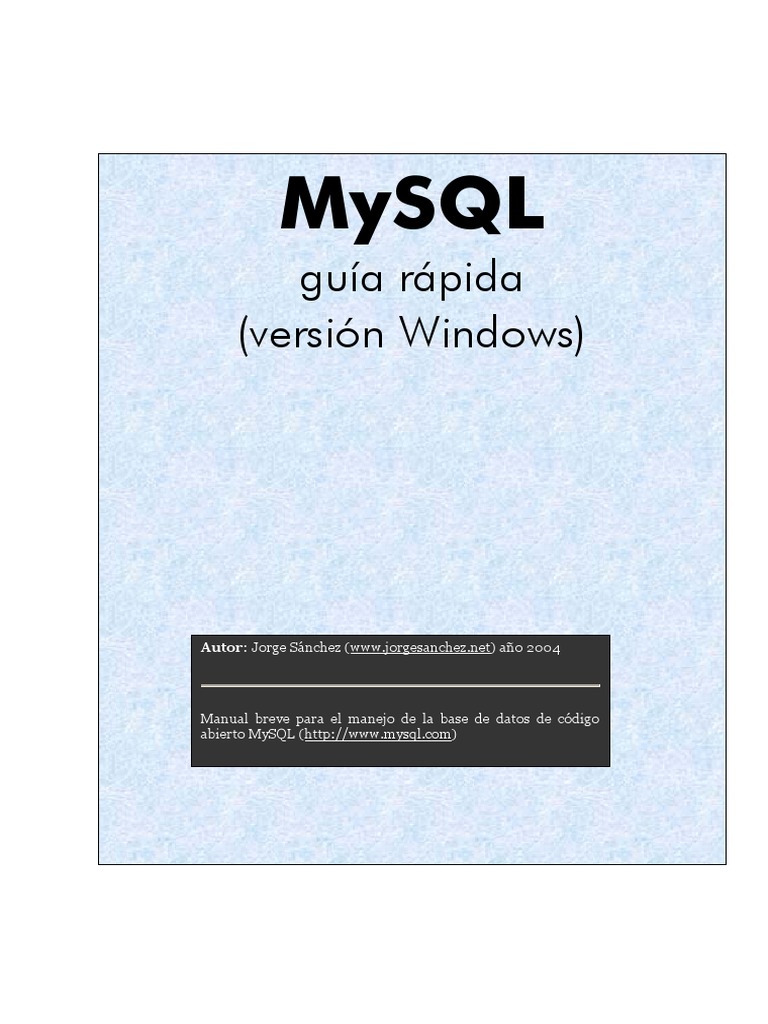 Mysql PDF | PDF