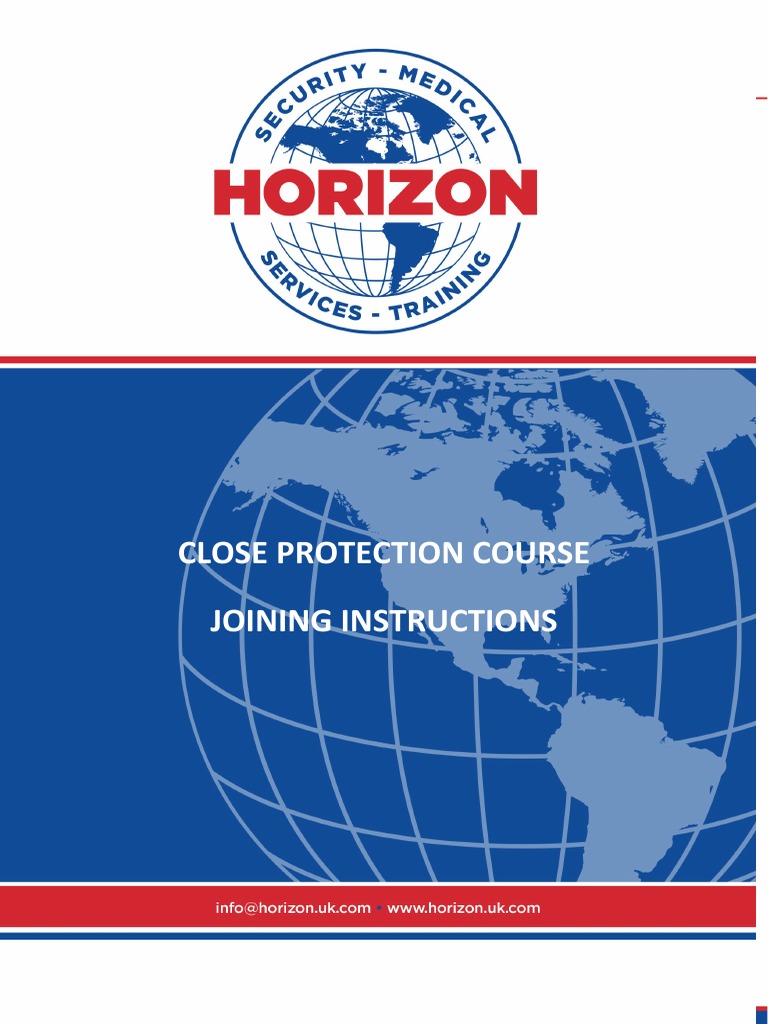 Close Protection Course Joining Instructions | PDF | Identity Document ...