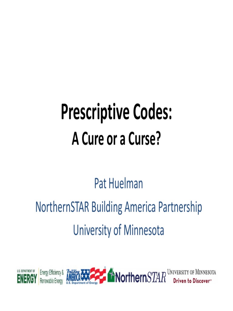Prescriptive Codes - A Cure or A Curse | PDF | Design | Business