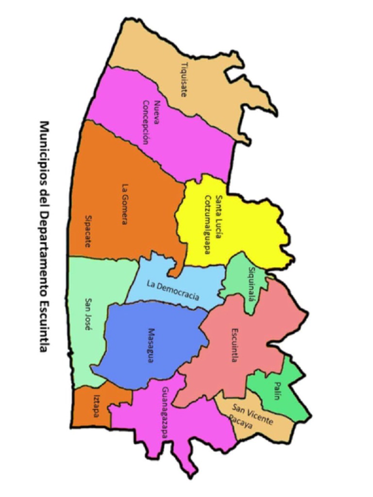 Mapa de Escuintla, Nueva y Guatemala | PDF