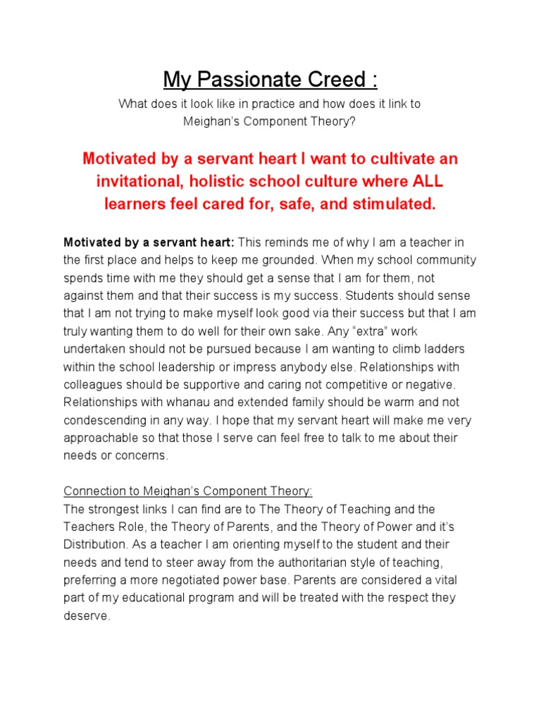 Website Passionate Creed | PDF | Learning | Teachers