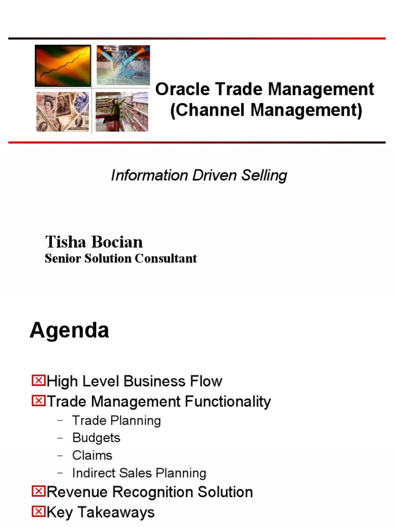 Oracle Trade Management (Channel Management) : Information Driven ...