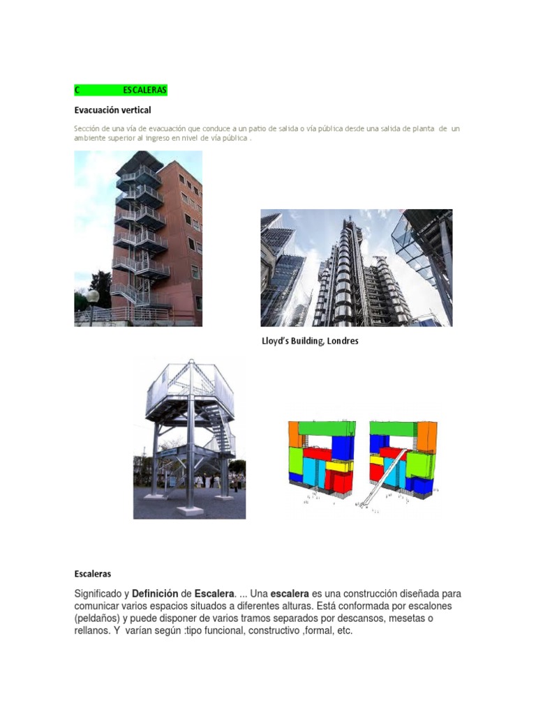 Clase 2 Escaleras | Descargar gratis PDF | Escalera