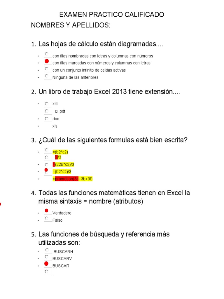 Examen Practico Calificado | PDF