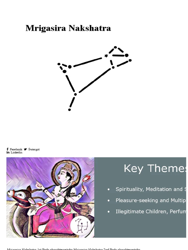 Mrigasira Nakshatra Mitologia i tajemnice wedyjskiej astrologii ...