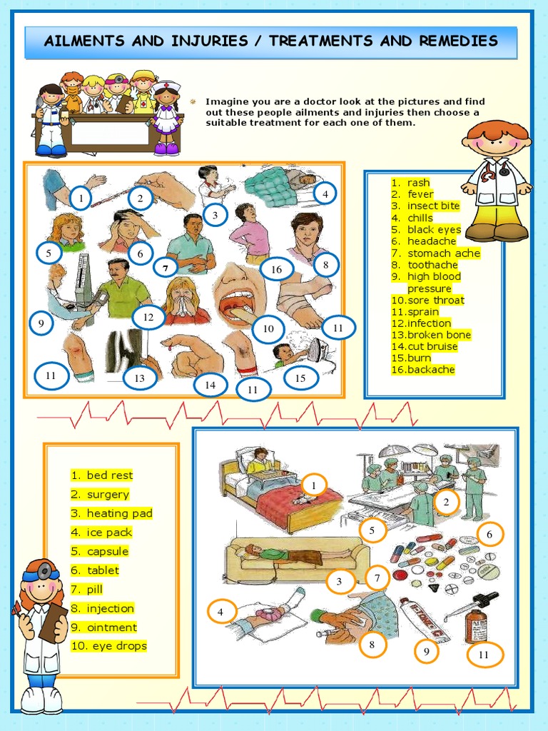 Ailments-And-Injuries-Fun-Activities-Games-Tests - 13501 - Sebastian ...