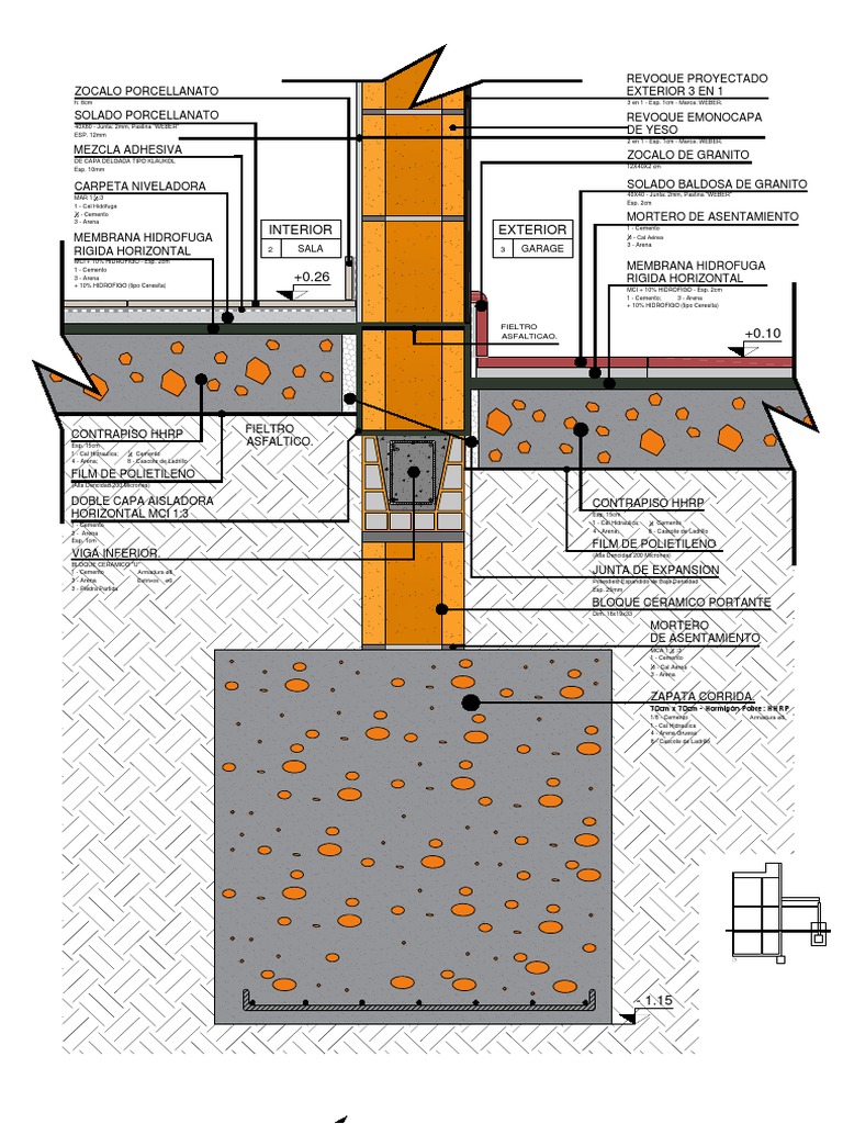 Detalles constructivos para la ejecución de un piso y contrapiso con ...