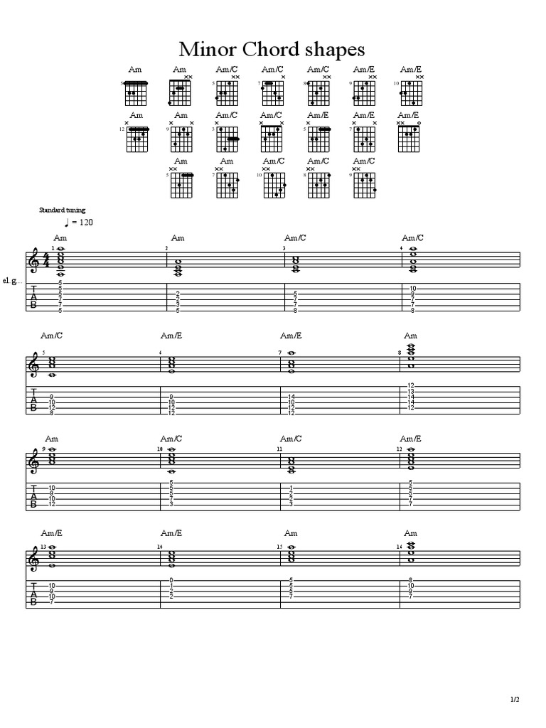 Minor Chords | PDF | Harmony | Musicology