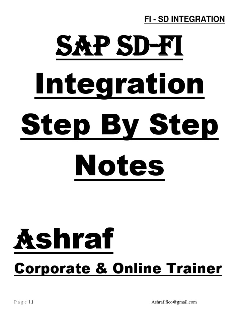 SAP SD-FI Integration - Easy To Learn & Practice PDF | PDF | Invoice ...