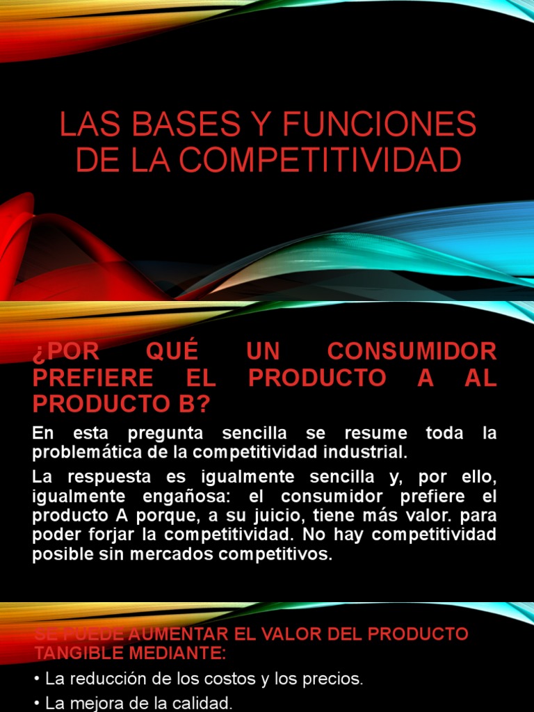 Los factores clave de la competitividad empresarial y los elementos que ...