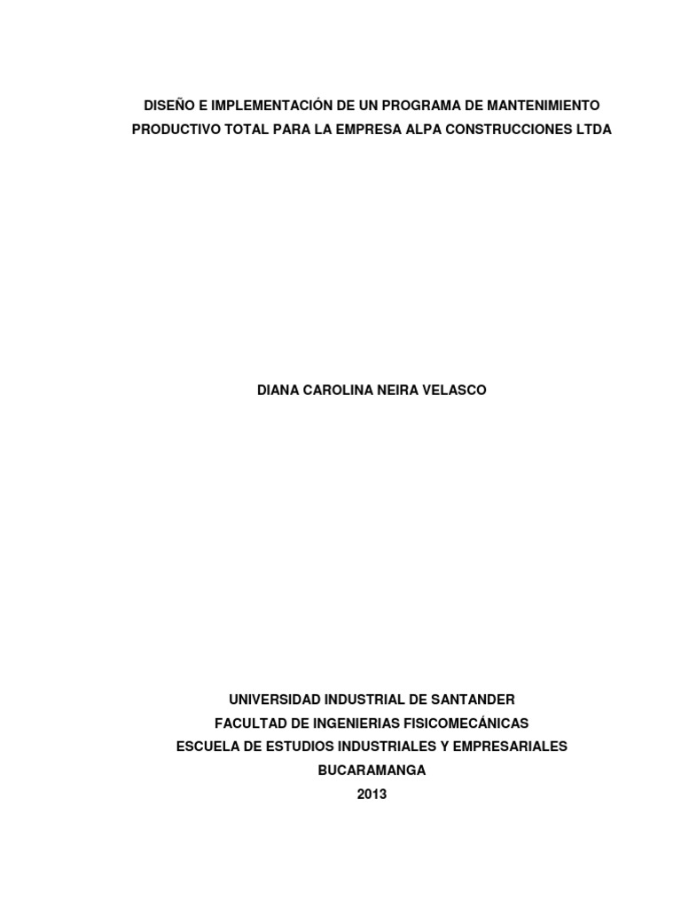 Programa de diseño mtto | PDF | Calidad (comercial) | Software