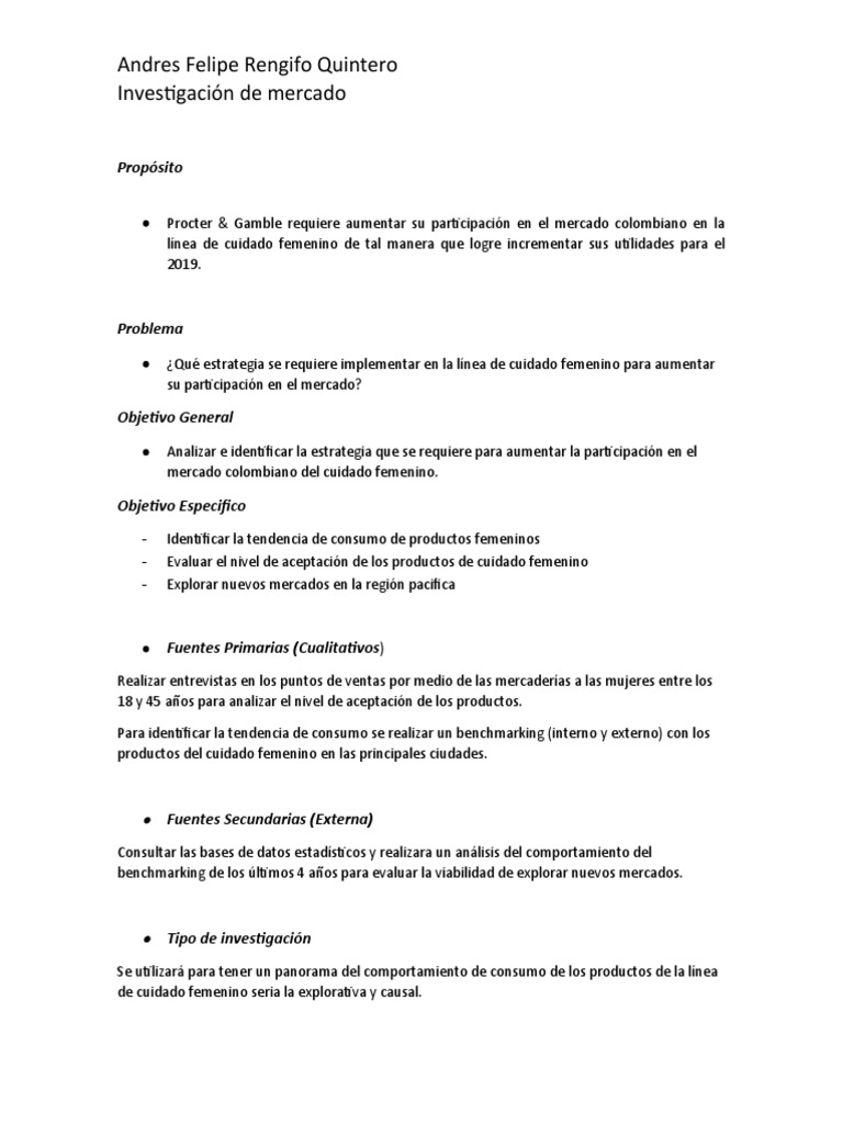 Andres Felipe Rengifo Quintero | PDF | Negocios