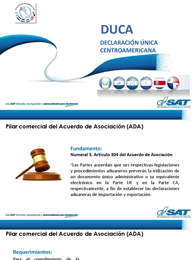 Declaración única centroamericana DUCA | PDF | aduana | El comercio ...