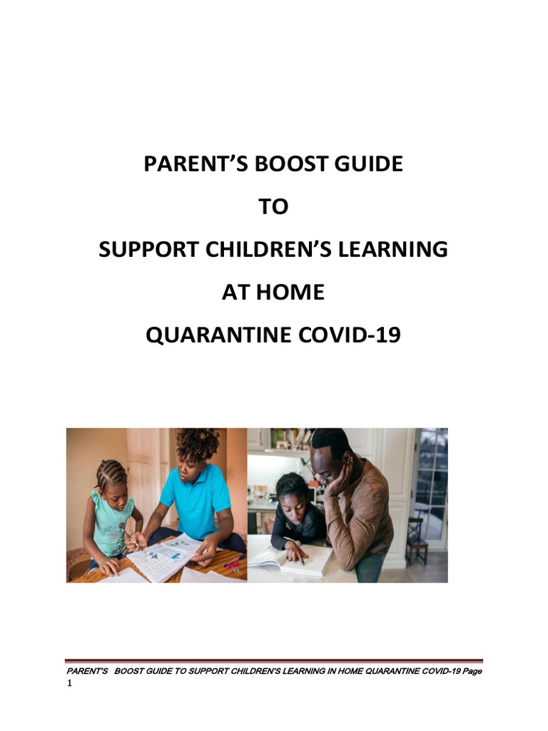 Parent Guide: Supporting Learning at Home | PDF | Parent | Relationships