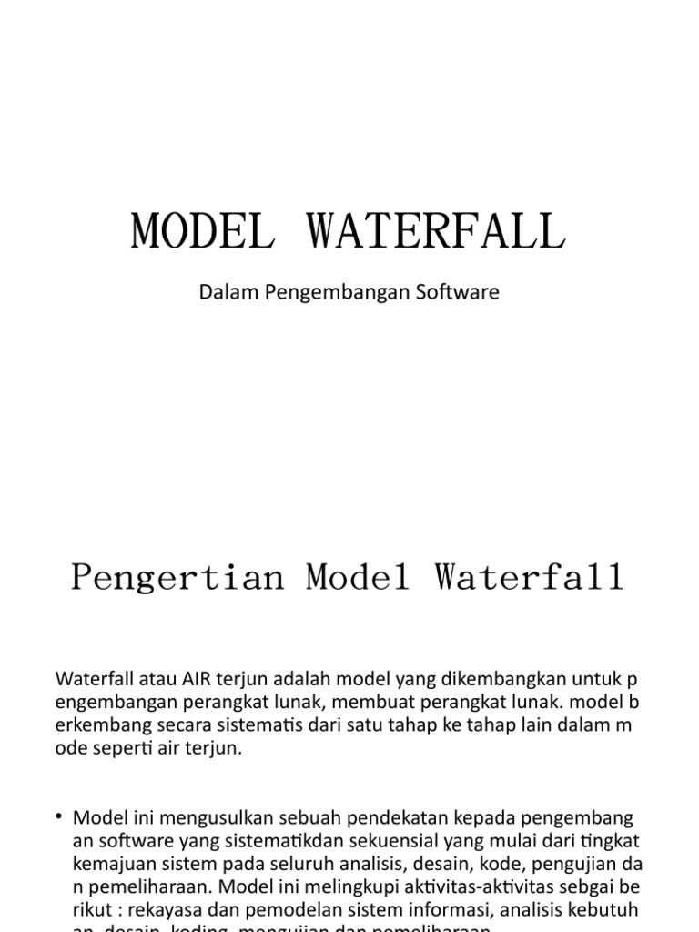 Model Waterfall | PDF | Bisnis | Komputer