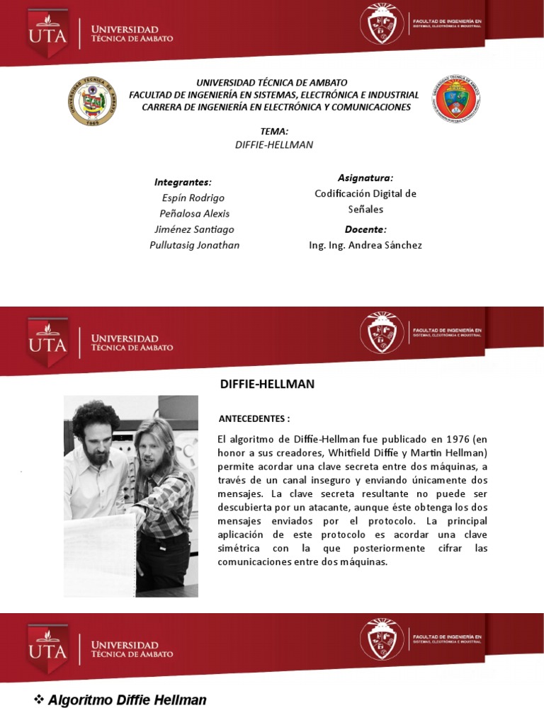 Diffie Hellman | PDF | Clave (criptografía) | Criptografía