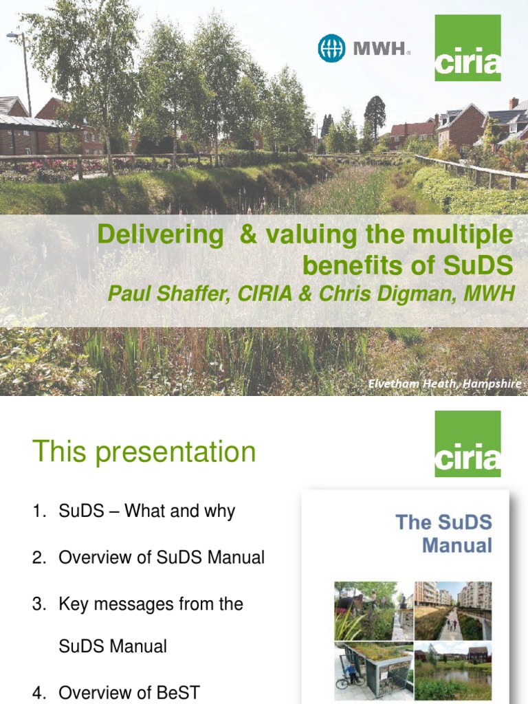 Delivering multiple benefits of SuDS | PDF | Surface Runoff | Biodiversity