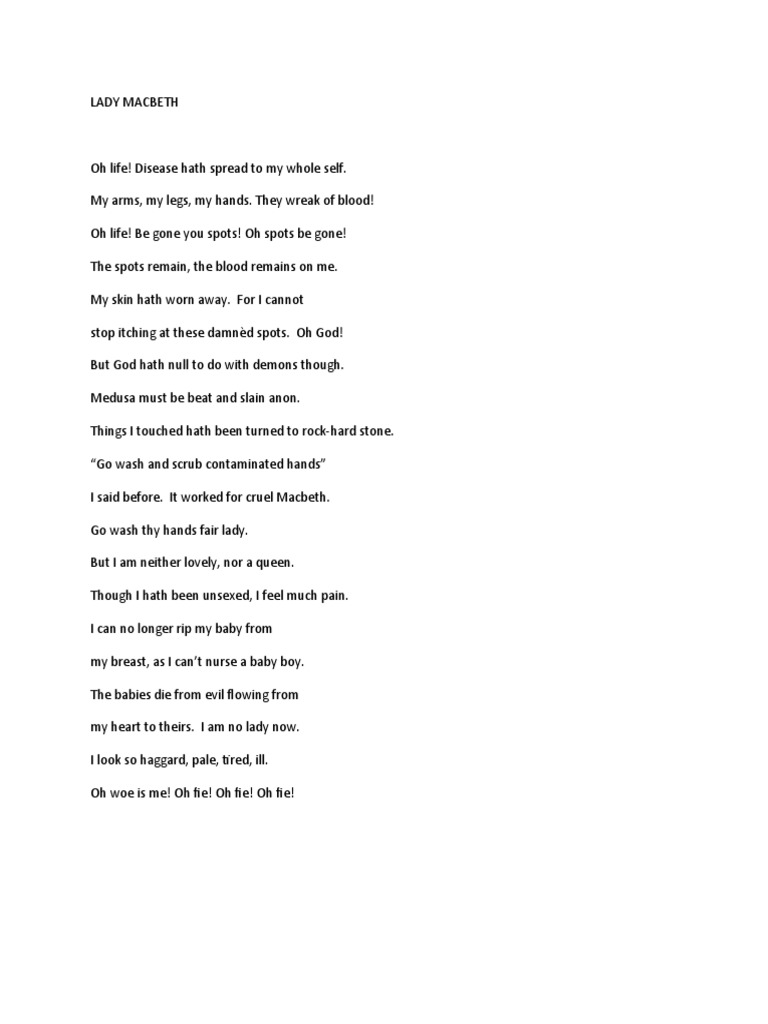 Lady Macbeth | PDF | Macbeth