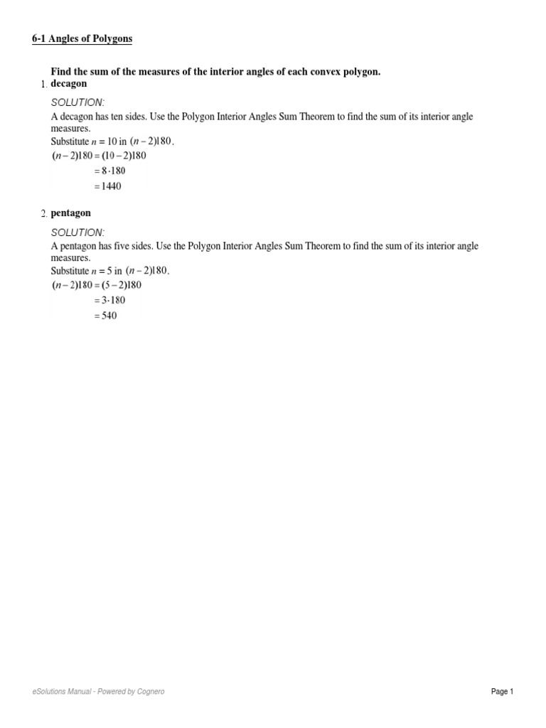 Esolutions Manual - Powered by Cognero | PDF | Triangle | Geometric Shapes
