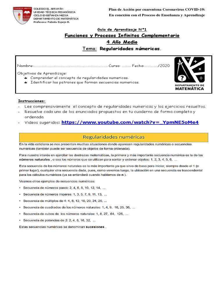 Ejercicios Resueltos de Regularidades Numéricas | PDF | Métodos y ...