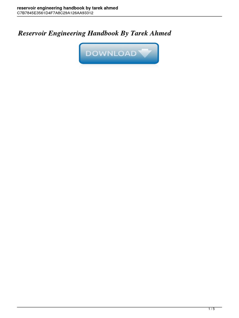 Reservoir Engineering Handbook by Tarek Ahmed PDF | PDF | Petroleum ...