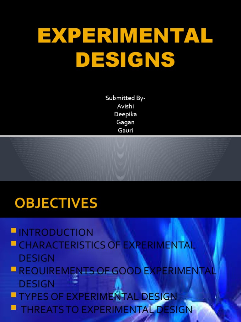 Experimental Designs | PDF | Design Of Experiments | Experiment