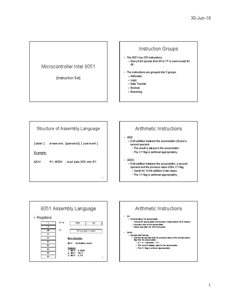 MCES Unit 2 3 | PDF | Assembly Language | Digital Electronics