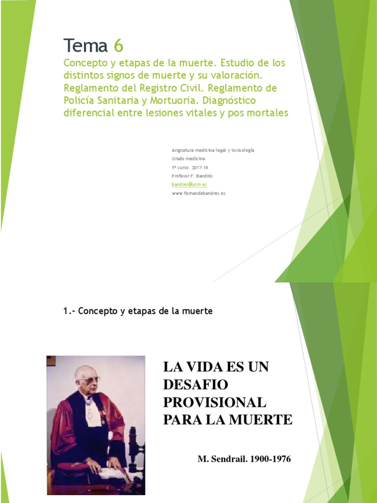 107-2017-12-02-Tema 6. Concepto y Etapas de La Muerte... | PDF | Muerte ...