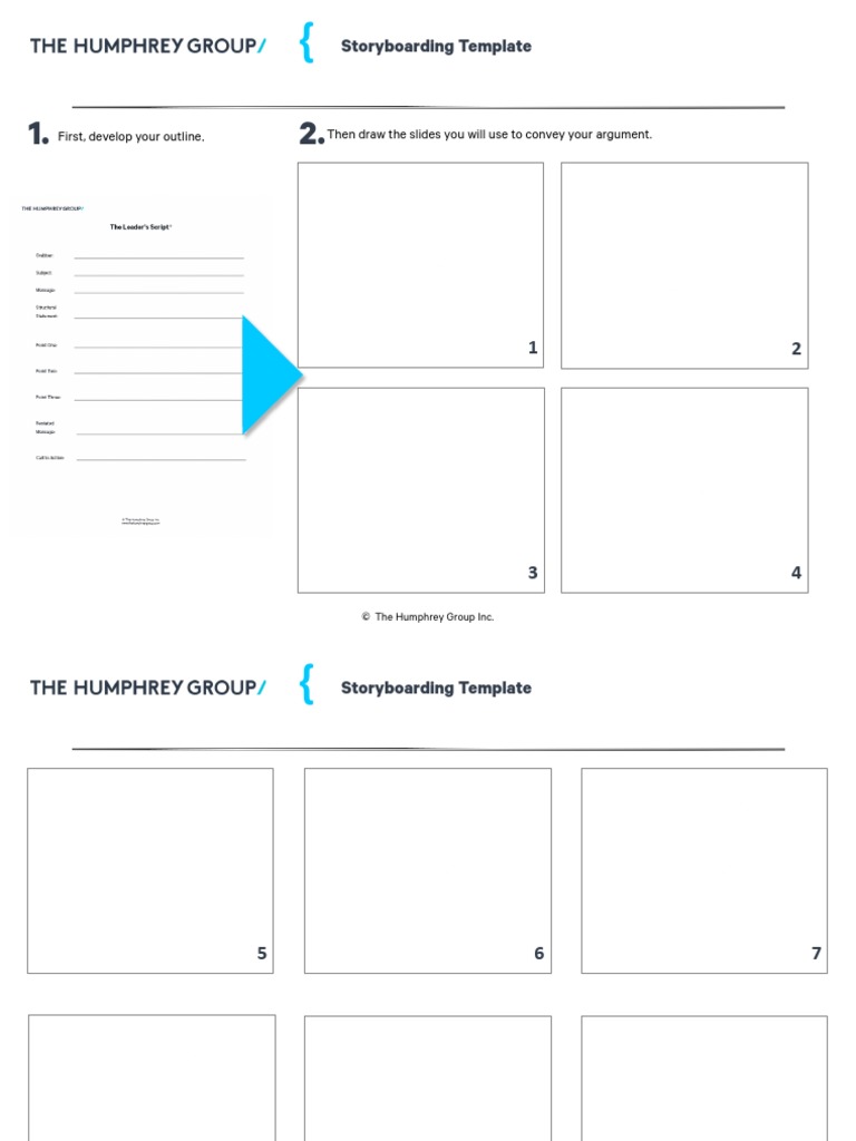 Storyboard Template Letter Size | PDF
