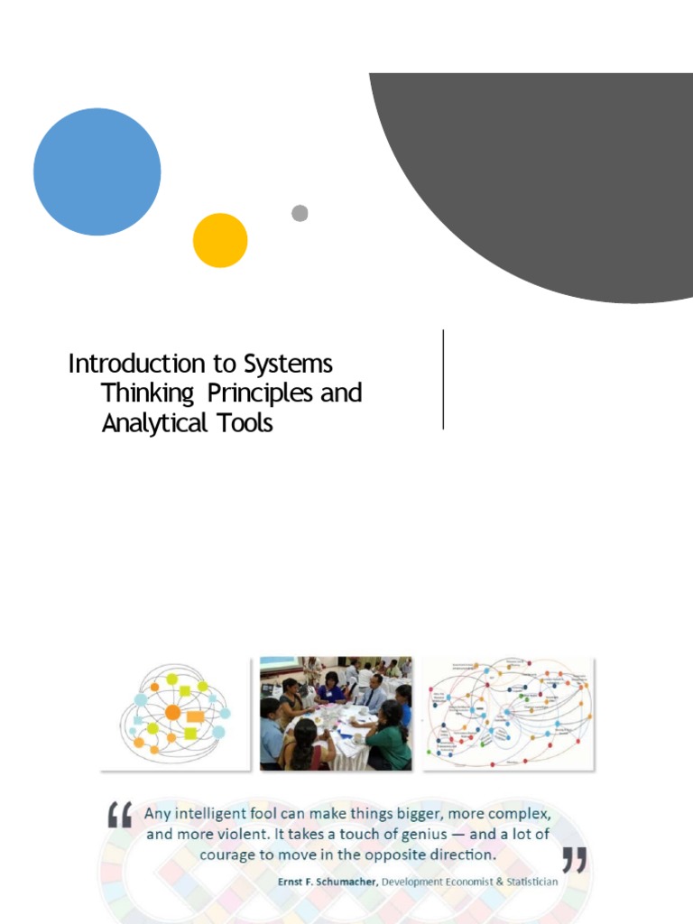 Introduction to Systems Thinking Tools | PDF | System | Systems Theory
