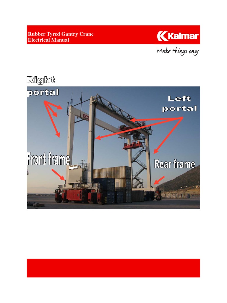 RTG Electrical Manual Install Columns Cables | PDF | Crane (Machine) | Electrical Wiring